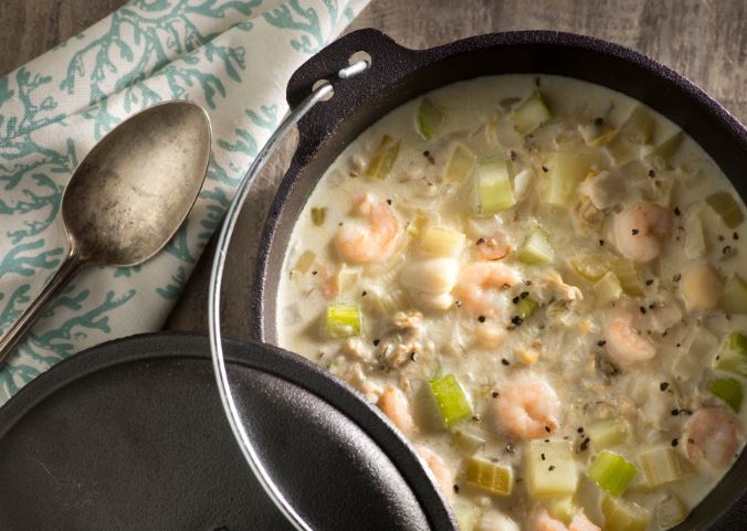 White Bean Seafood Chowder - Alberta Pulse Growers